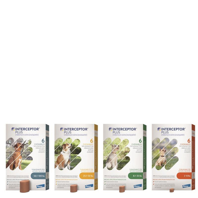 Elanco Interceptor Plus 6 Tablets for Heartworms – Health 4 Pets PR